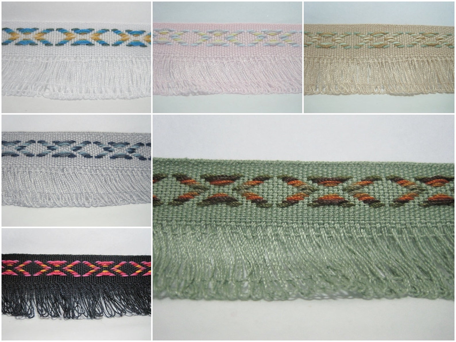 5 Yards Soft Pink Boho Loop Trim Pink Trim Tassel Trim - Etsy