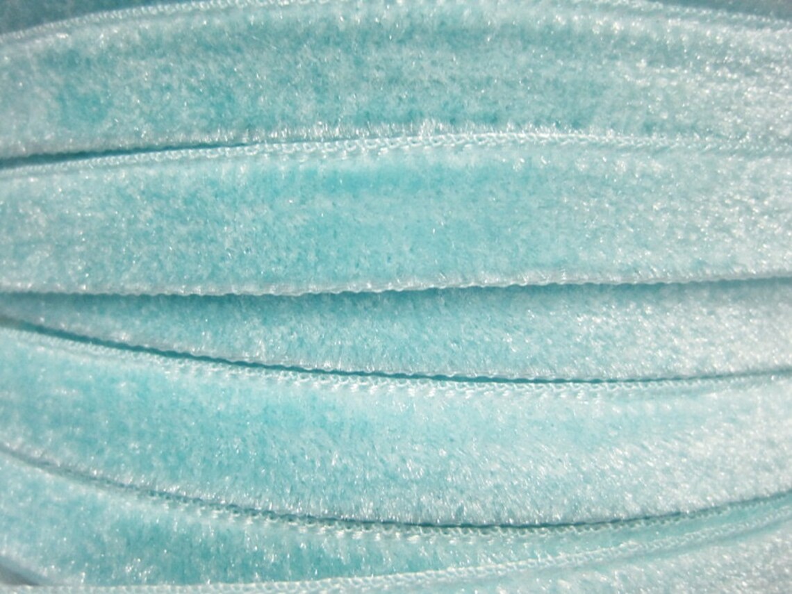 5 Yards 3/8 Baby Blue Velvet Ribbon Blue Ribbon Ribbon | Etsy
