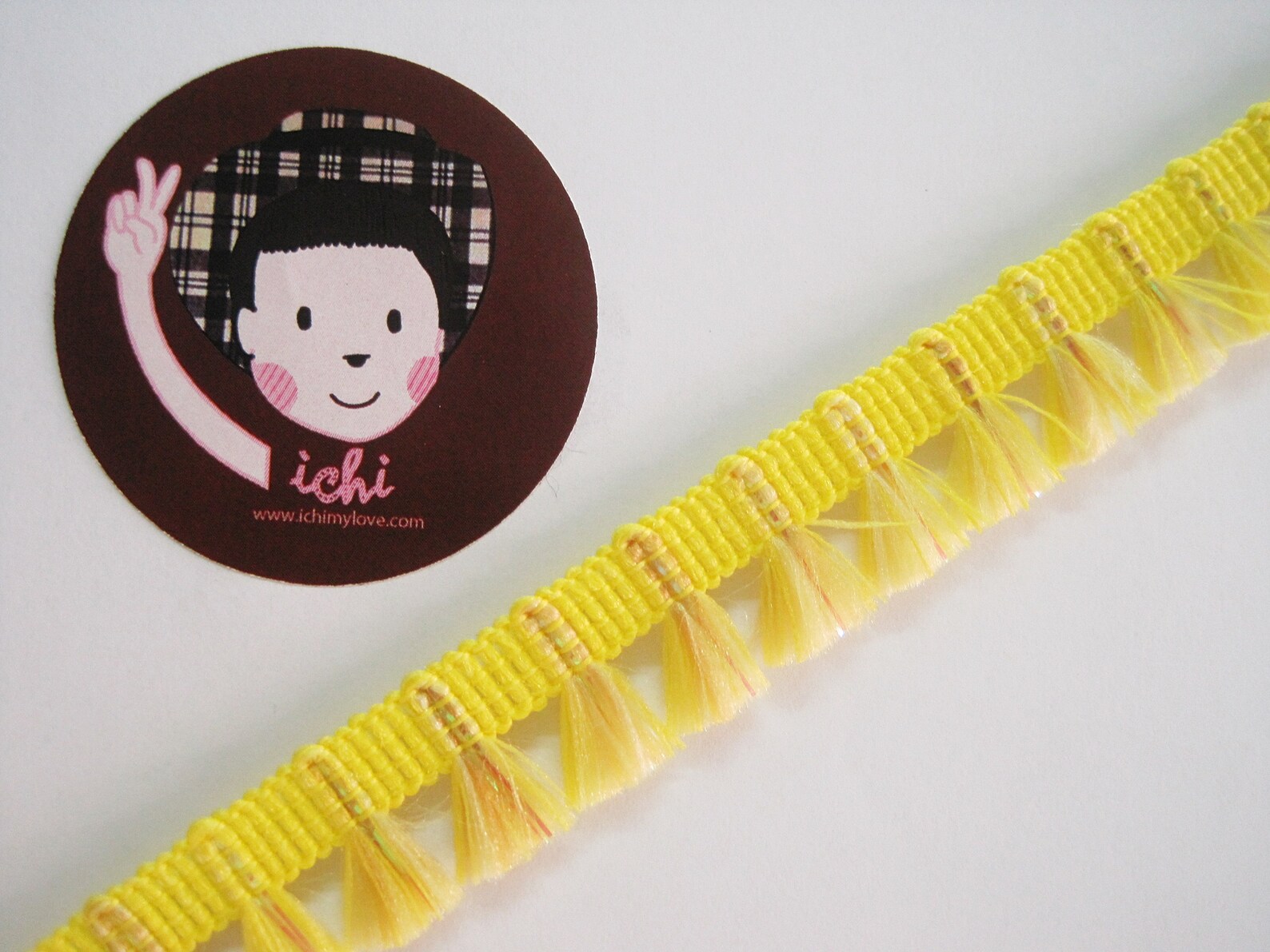 5 Yards Yellow Sparkly Mini Tassel Trim Tassel Trim | Etsy