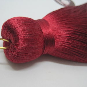 1 Pc Ruby Jumbo Tassel, Big Tassel, Wholesale Tassels, Jumbo Silk ...