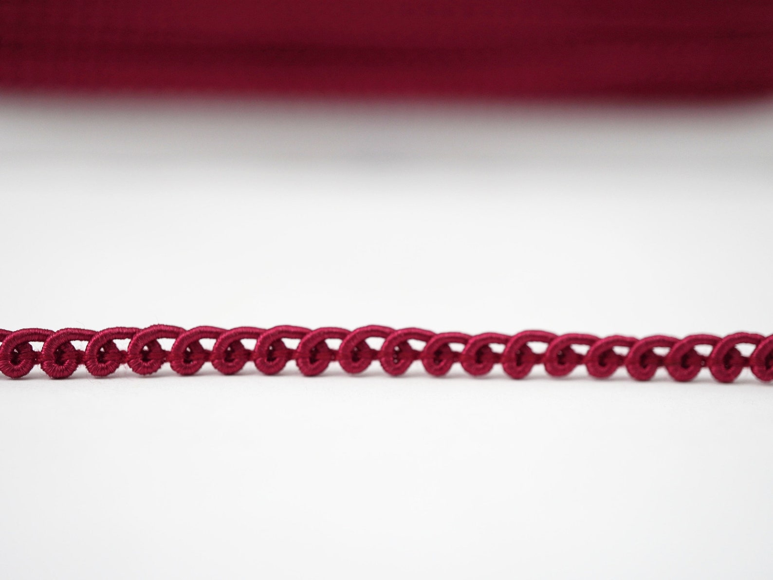 5 Yards 3/16" Ruby Picot Braid, Picot Edge - Etsy