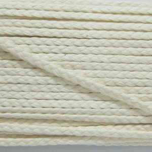 5 Yards 100% Cotton Braid, Natural Trim, Ivory Trim, Wholesale Trim ...