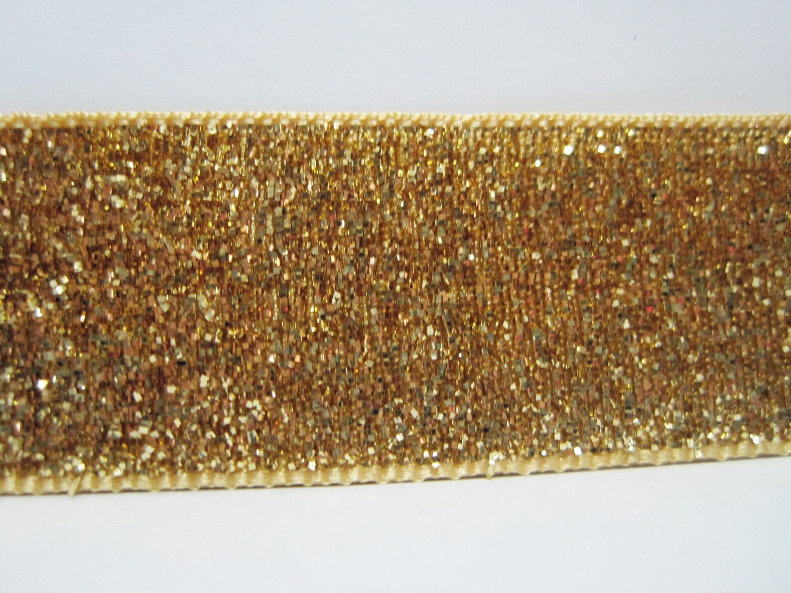 5 Yards 1 Gold Glitter Ribbon Wide Glitter Ribbon - Etsy