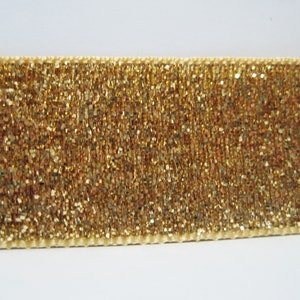 5 Yards 1" Gold Glitter Ribbon, Wide Glitter Ribbon, Glitter Yarn ...