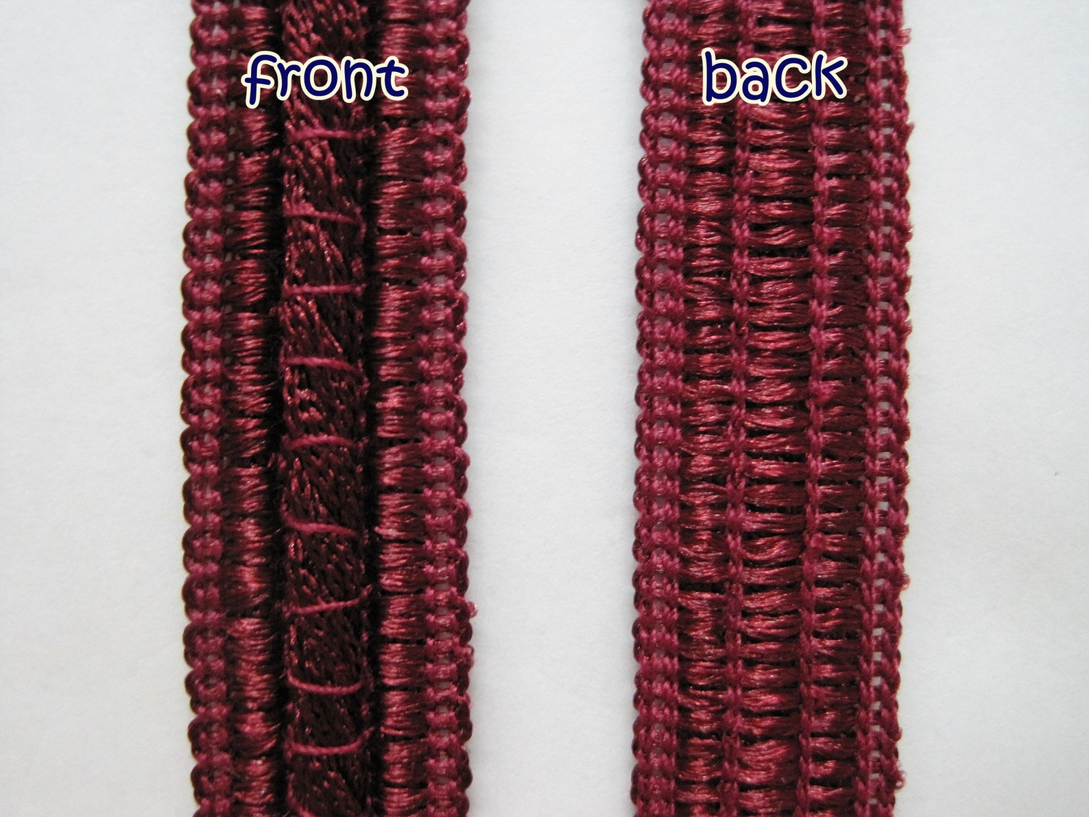 5 Yards Burgundy Braided Trim Gimp Braid Braided Cord Gimp | Etsy