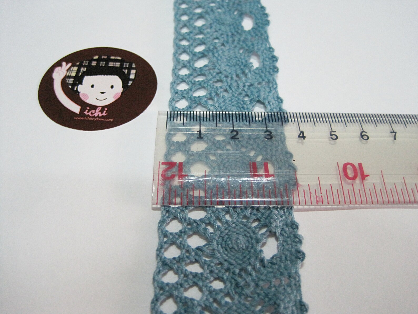 5 Yards Sky Blue Wide Cotton Lace Trim Crochet Lace Trim | Etsy