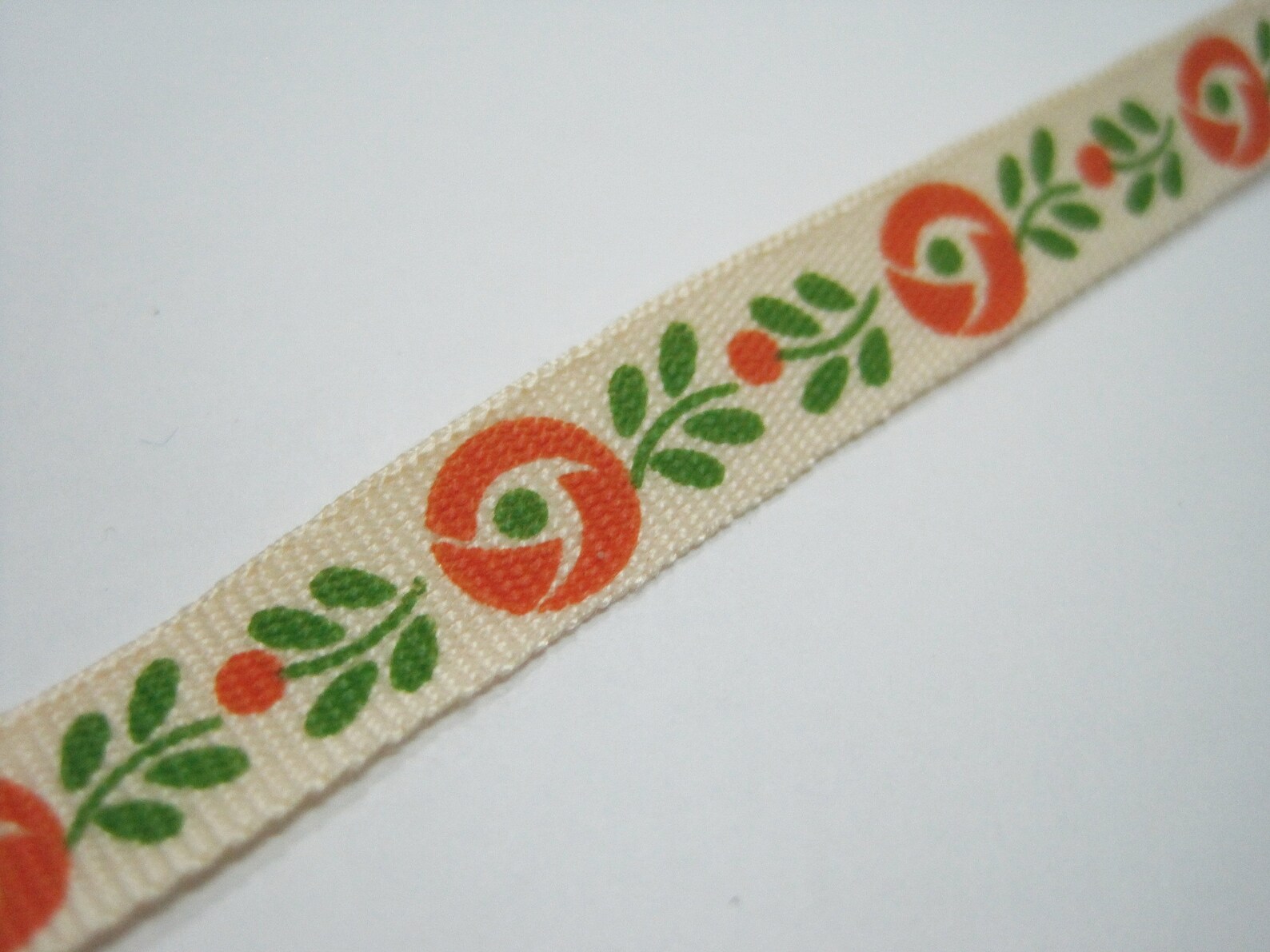 5 Yards 3/8" Flower Ribbon, Printed Ribbon, Flower Printed Ribbon ...