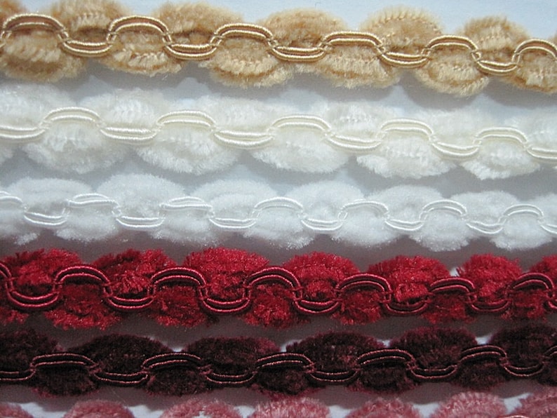 5 Yards 1/4 Ruby Chenille Braided Rick Rack Chenille - Etsy