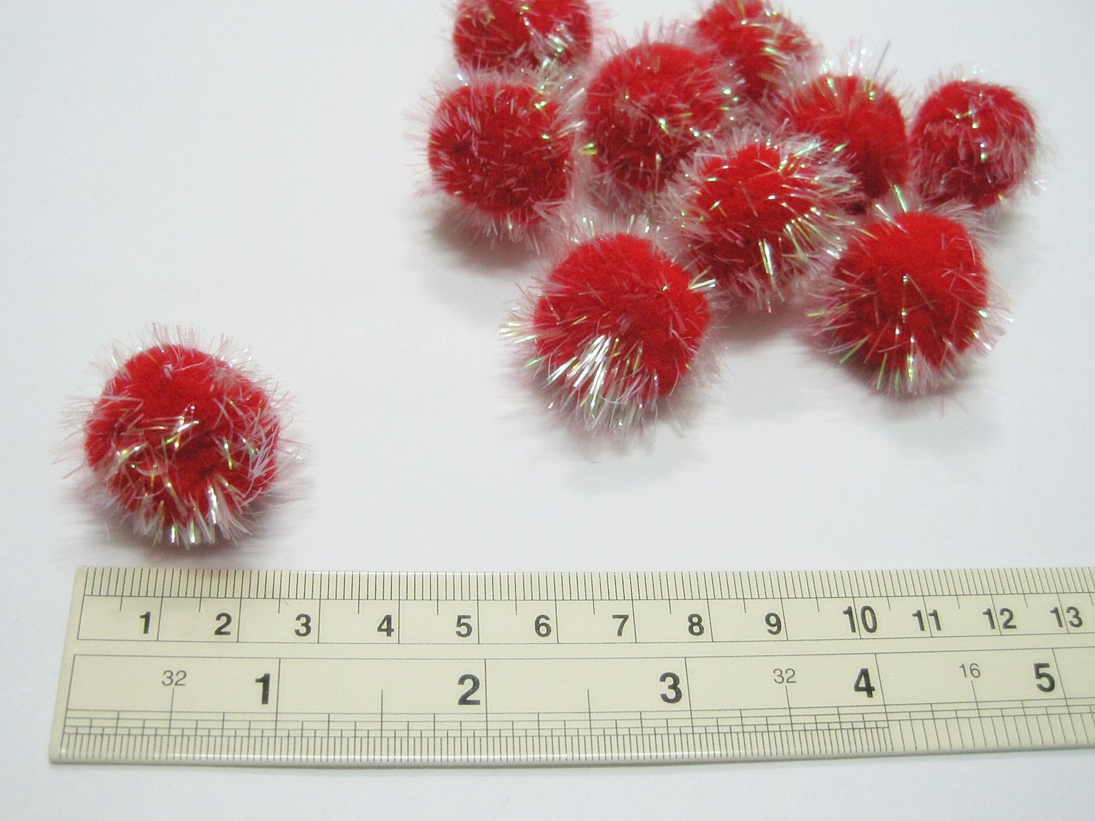 20 Pcs 3/4 Pom Pom Red Pom Poms Wholesale Pom Poms - Etsy