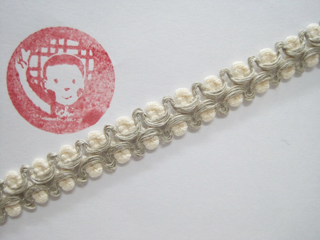 5 Yards Linen Cotton Trim, Natural Trim, Wholesale Trims, Linen Lace ...