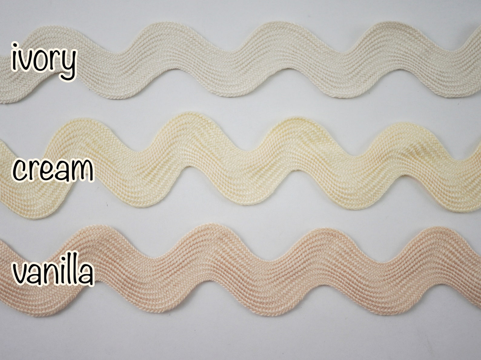 5 Yards Cream Jumbo Rick Rack Trim Ivory Rick Rack Jumbo Ric - Etsy