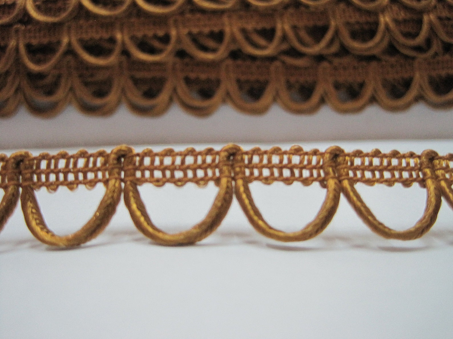 5 Yards Brown Loop Trim, Loop Trim, Braided Trim, Button Looping Trim ...