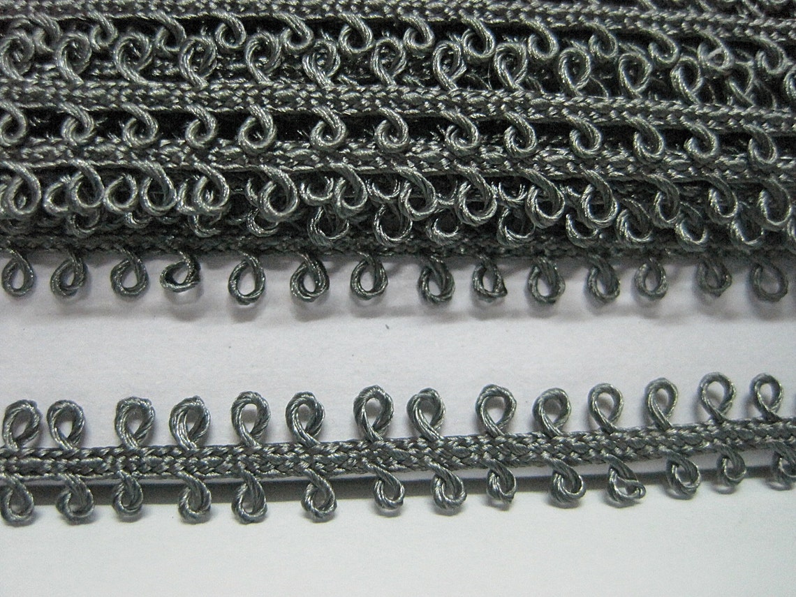 5 Yards Dark Gray Picot Trim Picot Edge Trim Picot Edge - Etsy