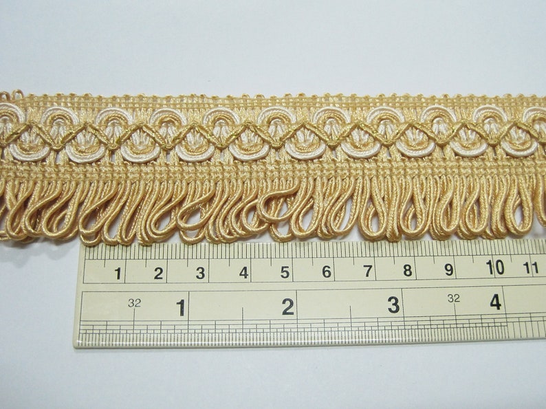 5 Yards Harvest Gold Loop Fringe Tassel Trim Bullion Fringe - Etsy