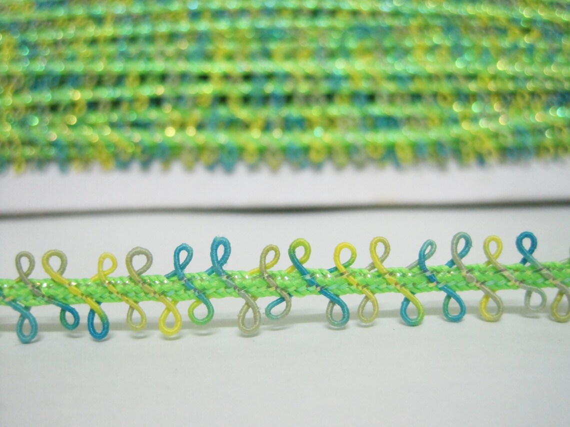 5 Yards Sparkly Multicolored Picot Trim no.13 Picot Edge - Etsy