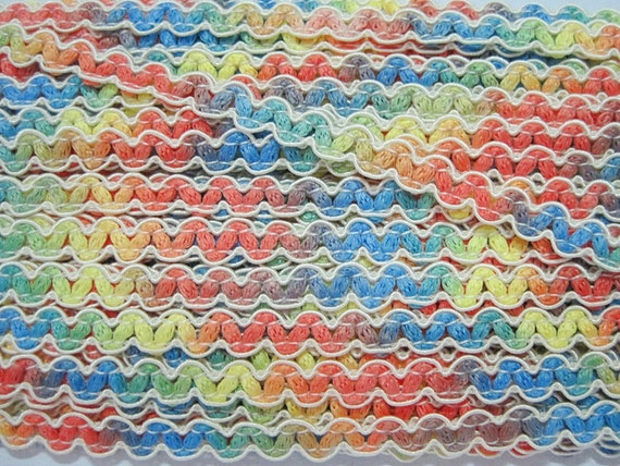 5 Yards Multicolored Rick Rack Trim Ric Rac Trim Rick Rack | Etsy