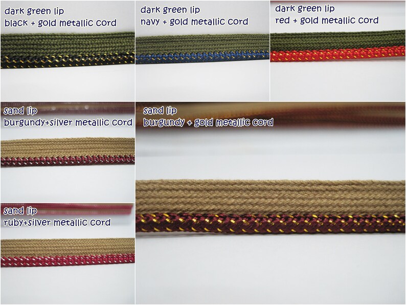 5 Yards Black Gold Metallic Lip Cord Piping Edge Piping - Etsy