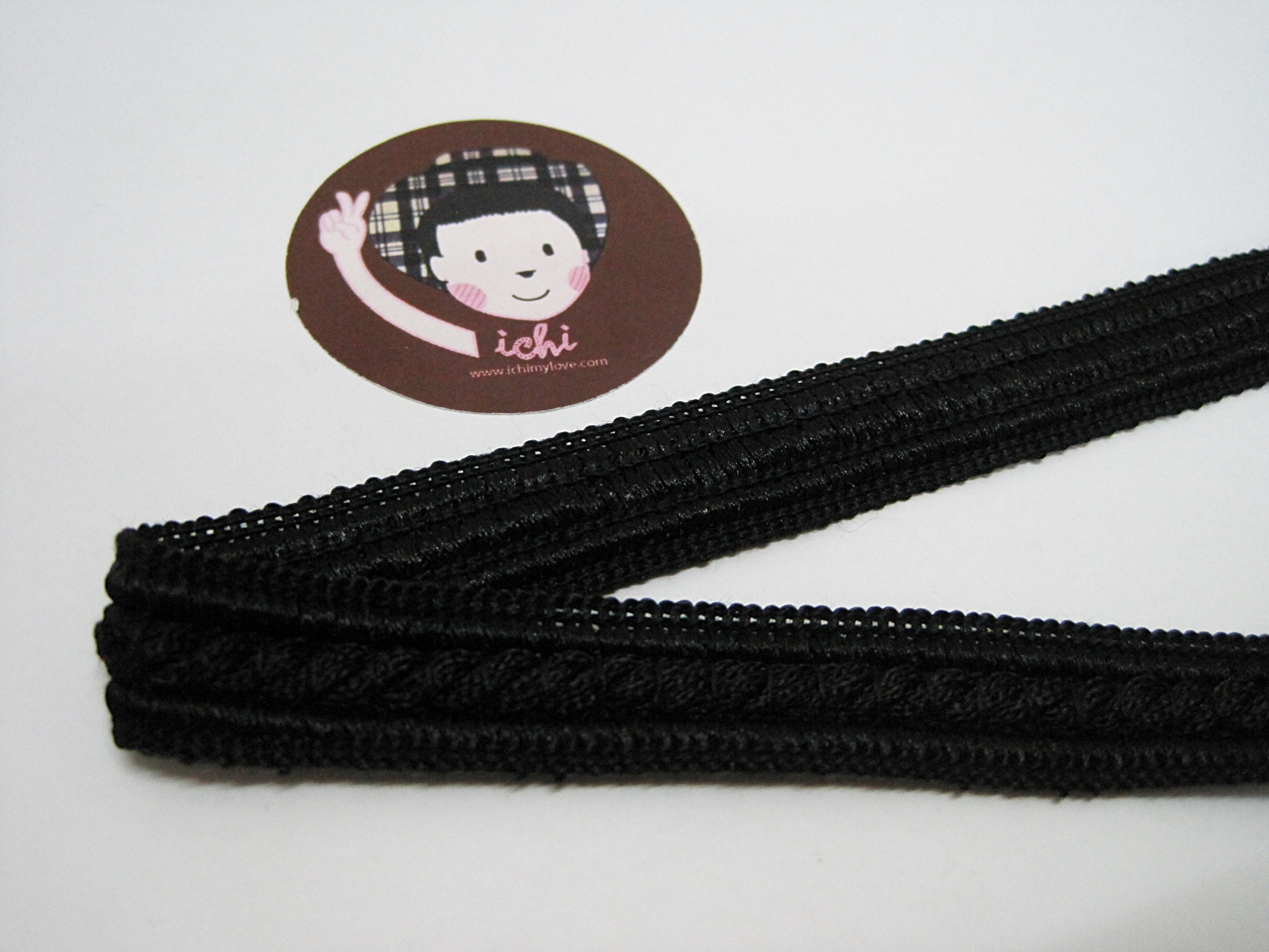 5 Yards Black Braided Trim Gimp Braid Braided Cord Gimp | Etsy