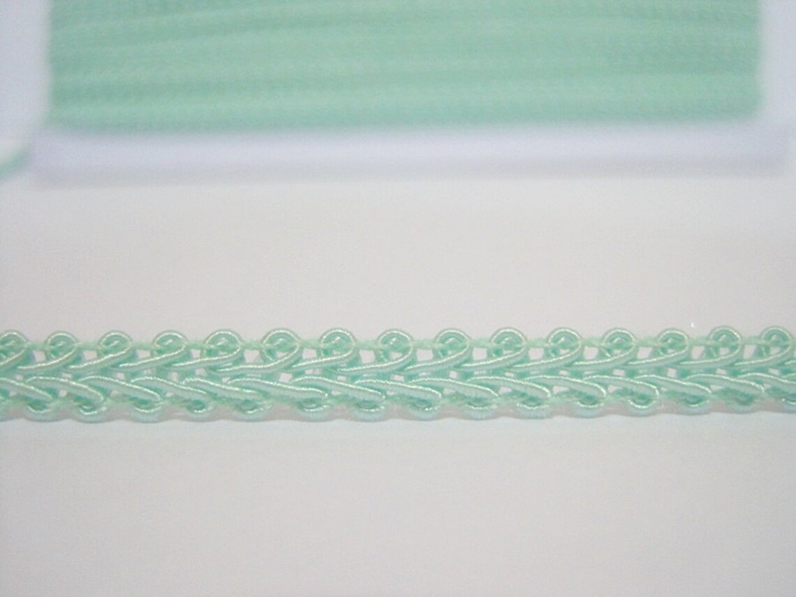 5 Yards 3/16 Mint Gimp Braided Trim Gimp Braid Braided | Etsy