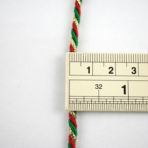 5 Yd 3 Mm. Christmas Cord With Gold Metallic, Christmas Trim, Christmas ...