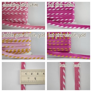 5 Yards Pink Lip Cord Piping, Edge Piping, Decorative Edging, Lip Cord ...