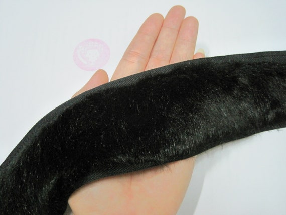 1 Yd 2 Black Fur Trim Fur Trim Faux Fur Trim Blue | Etsy