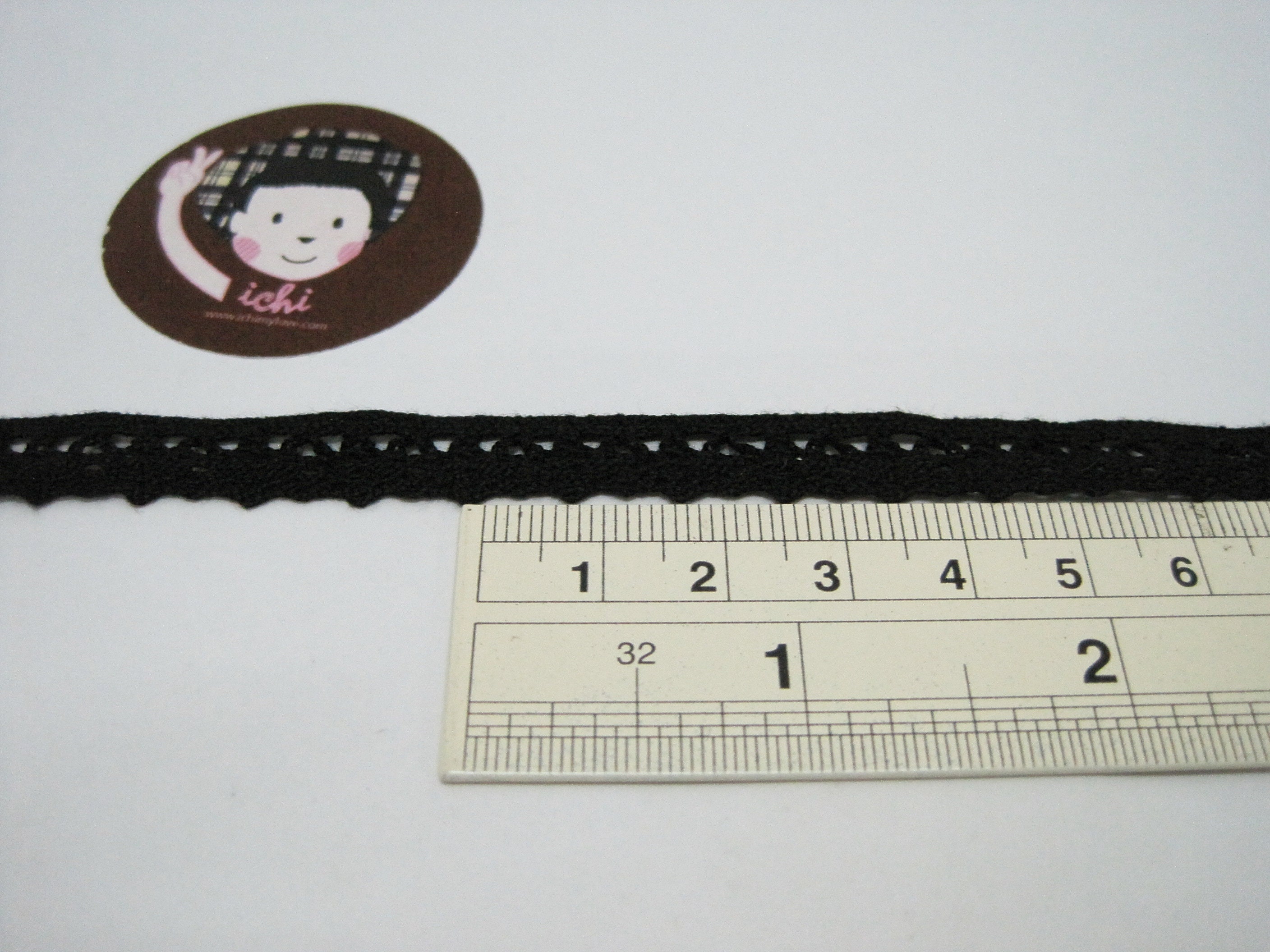 5 Yards 3/8 Black Crochet Lace Trim Lace Trim Crochet | Etsy