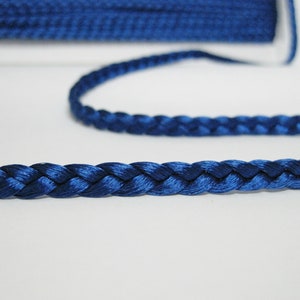 5 Yards 1/4" Braided Cord, Azure Cord, Flat Braided Cord, Flat Cord ...