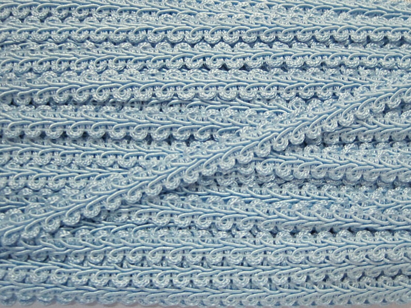 5 Yards 3/8 Light Blue Gimp Braided Trim Gimp Braid | Etsy