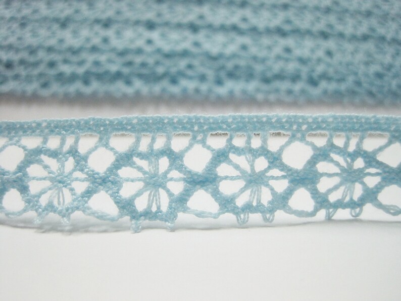 5 Yards 9/16 Blue Crochet Lace Trims Lace Trim Crochet | Etsy