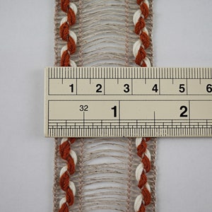 5 Yards Mahogany Linen Braid, Linen Lace, Linen Trim, Natural Trim ...