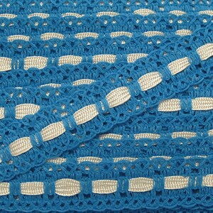 5 Yards Turquoise Lace Trim With Vanilla Ribbon Insert Lace - Etsy