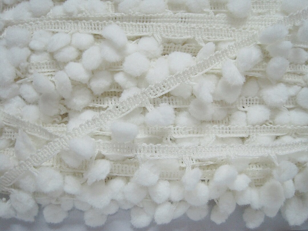 5 Yards off White Mini Pom Pom Trim - Etsy