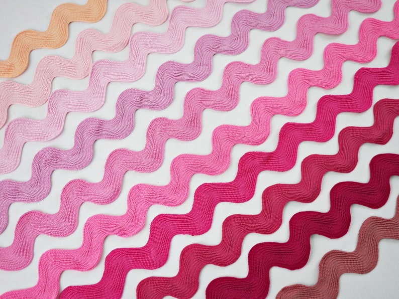 5 Yards Pink Jumbo Rick Rack Trim Pink Rick Rack Jumbo Ric - Etsy