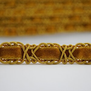 5 Yards 5/8" Classic Gold Braid Trim, Classic Gold Braid Trim, Gimp ...