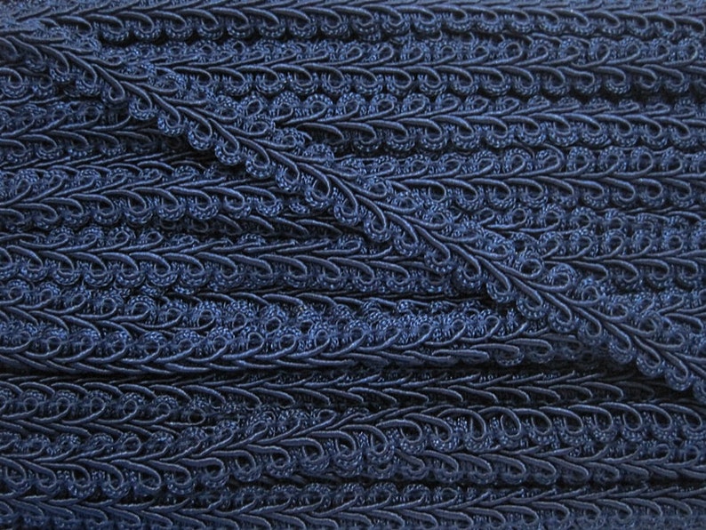 5 Yards 1/2 Navy Blue Gimp Braided Trim Gimp Braid - Etsy