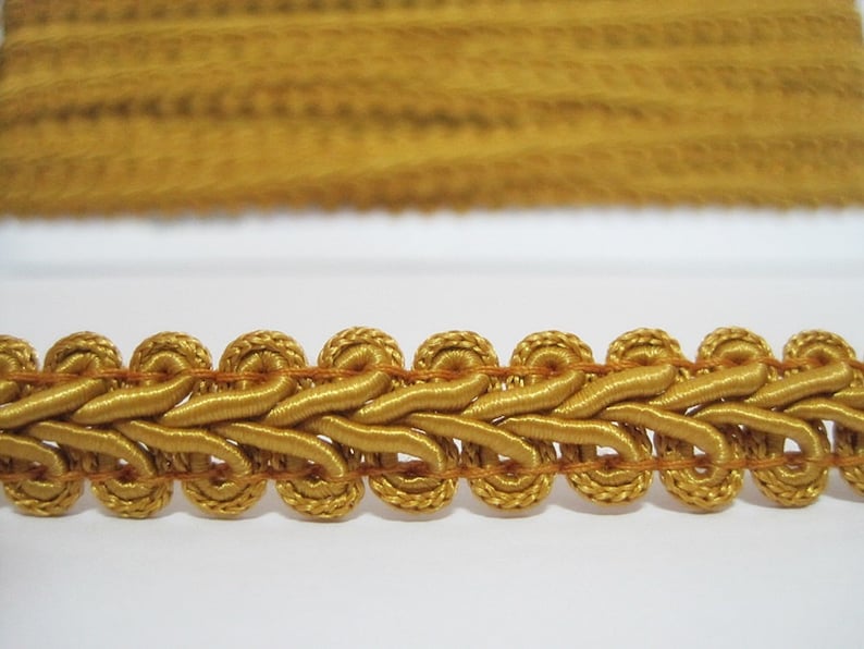 5 Yards 1/2 Classic Gold Gimp Braided Trim Gimp Braid - Etsy