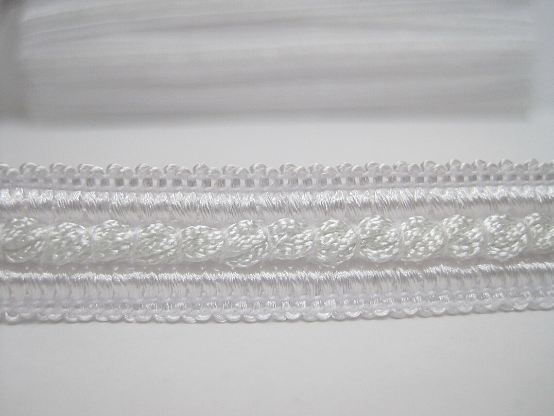 5 Yards White Braided Trim Gimp Braid Braided Cord Gimp | Etsy