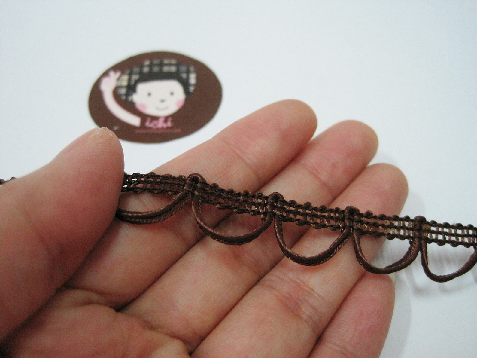 5 Yards Brown Loop Trim, Loop Trim, Braided Trim, Button Looping Trim ...