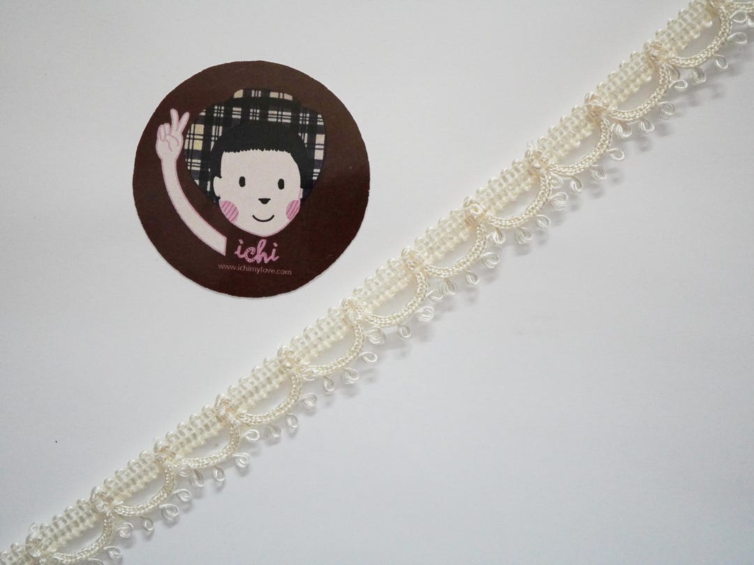 5 Yards Cream Picot Loop Trim, Picot Trim, Loop Trim, Braided Trim ...