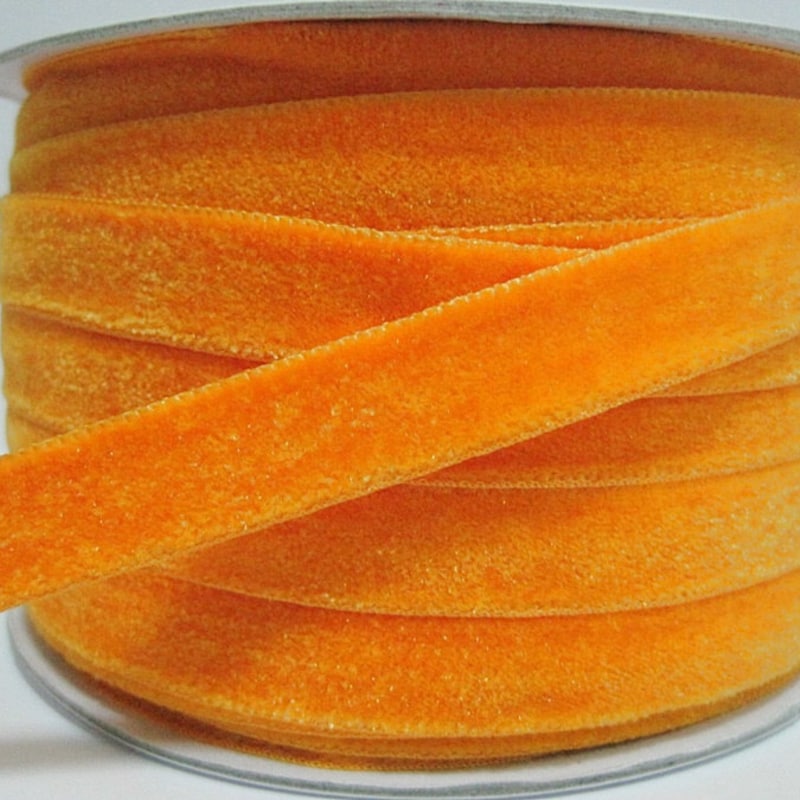 Orange Velvet - Etsy