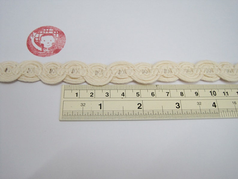 5 Yards 100% Cotton Cream Braided Trim Cotton Trims | Etsy