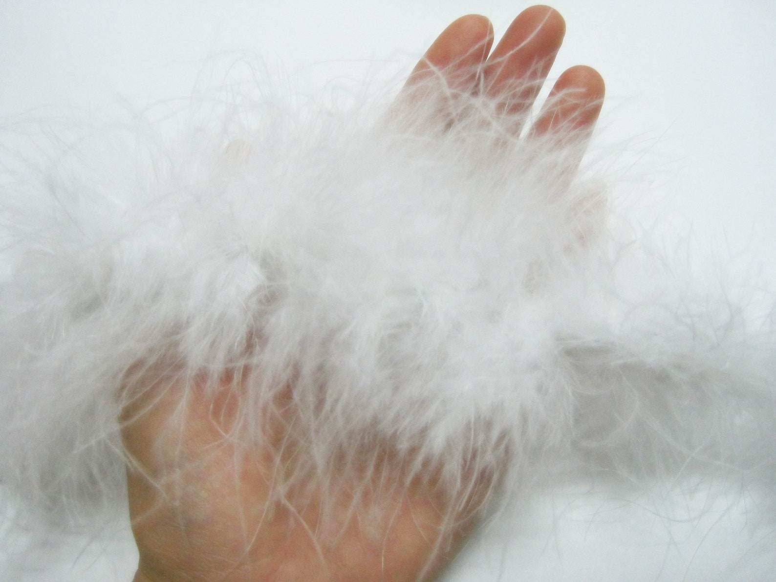 1 Yard 2.5 Feather Trim White Feather Trim Ostrich | Etsy