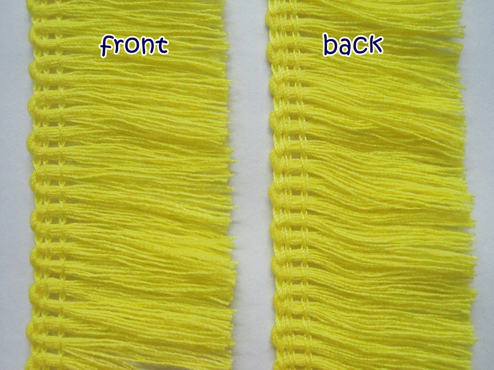 5 Yards Bright Yellow Cotton Tassel Trim Yellow Tassel - Etsy