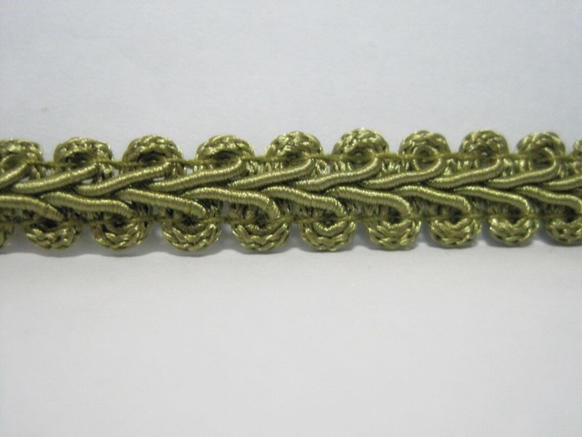 5 Yards 3/8 Olive Drab Green Gimp Braided Trim Gimp | Etsy