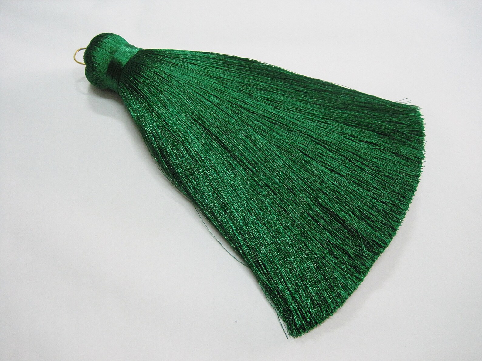 1 Pc Jumbo Tassel, Emerald Green Tassel, Wholesale Tassels, Jumbo Silk ...