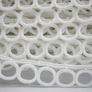 5 Yards Round Loop Lace, White Trim, Ivory Lace Trim, off White Lace ...