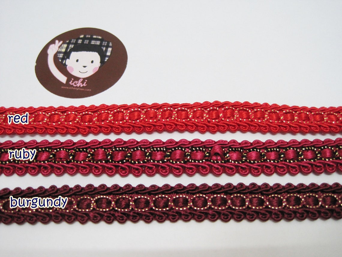5 Yards 1/2 Burgundy Gimp Braid Trim Gimp Braid | Etsy