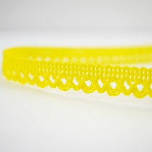 5 Yards Bright Yellow Lace Trim, Lace Trim, Lace Trim Ribbon, Wholesale ...