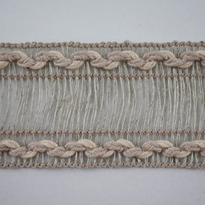 5 Yards Beige Linen Braid, Linen Lace, Linen Trim, Natural Trim ...